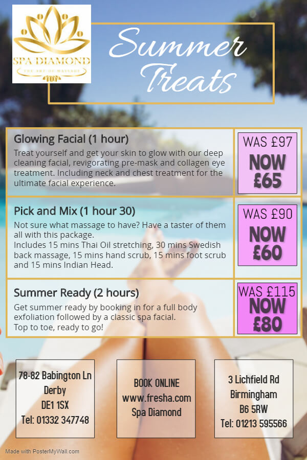 Get Summer Ready at Spa Diamond!